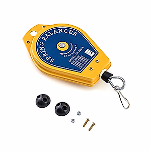 QWORK Spring Balancer, 3.3lbs - 6.6lbs Bearing Retractable Tool Fixture Holder for Assembly-line