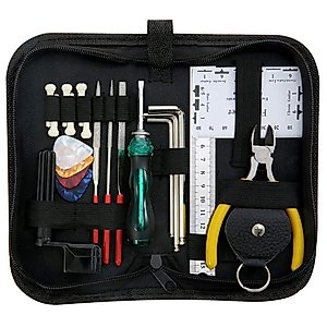 Guitar Repairing Tool Kit 26Pcs with Carry Bag for Guitar Ukulele Bass Mandolin Banjo