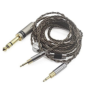 Youkamoo 6.35mm Headphone Cable Compatible for Sennheiser HD700 HD 700 Headphones 8 Core Silver Plated Replacement Audio Upgrade Cable