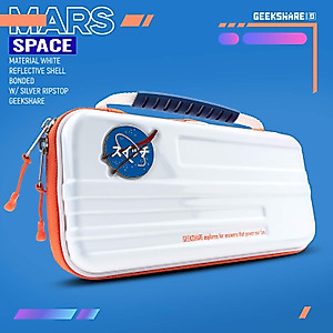 Geekshare Carry Case for Switch/Switch OLED - Portable Hardshell Slim Travel Carrying Case fit Switch Console with 10 Game-Card Slots (Small)
