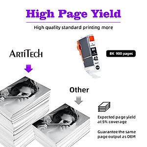 ARTITECH CLI-42 BK Pixma Pro-100 Compatible Ink Cartridges Replacement for Canon CLI42 CLI-42 Black Ink Cartridge Work for Pixma Pro-100S Printers,2 Pack CLI-42 BK