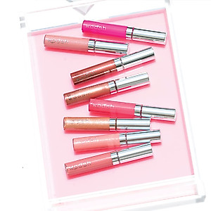 Woosh Beauty, Spin-On Lip Gloss, Hydrating Hyaluronic Acid & Shea Butter, No Fine Lines, Shine Finish, Vegan & Cruelty-Free, (Beige Natural)