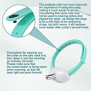 AIERSA Automatic Cat Toys with LED Light,Upgraded Lengthened Light Head, Interactive Toys for Indoor Cats,Wearable Electronic Collar for Kitten,Rechargeable Amusing Gifts for Cat Lovers