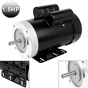 1.5HP Electric Motor General Purpose Single Phase Motor 1750RPM 56C 115/230V 5/8"Shaft Diameter CW/CCW TEFC IP55 60HZ