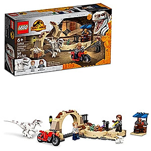 LEGO Jurassic World Atrociraptor Dinosaur: Bike Chase Set 76945, Dinosaur Toys for Boys, Girls, Kids Age 6 Plus, with 3 Dino Figures and Toy Motorcycle