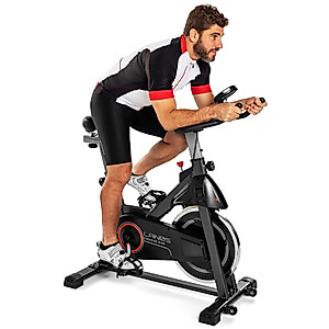 Lanos Exercise Bike, Stationary Bike for Indoor Cycling,The Perfect Exercise Bikes for Home Gym,Indoor Exercise Bike for Men and Women,Stationary Bike, Silent Belt Drive, iPad Holder