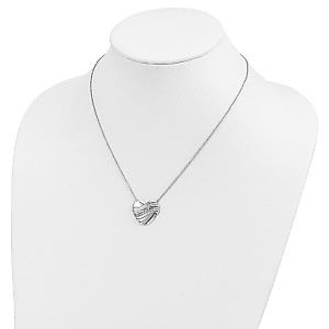 IceCarats 925 Sterling Silver Vintage I Love You More Necklace 18 inch Chain