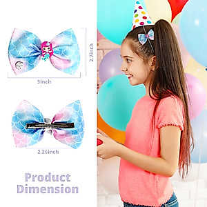 YQLOGY Hair Bows (Bundle Of 12 Bows) 7 Days Of The Week Hair Clips For girls, 12 Count (Pack of 1)