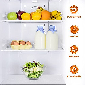 HOMEK Shelf Liner Kitchen Cabinet Liner for Shelves, Non Adhesive Drawer Liner for Kitchen, Non Slip Refrigerator Liners Waterproof Kitchen Cupboard Liner Protects Against Spills (12 Inches x 20 FT)