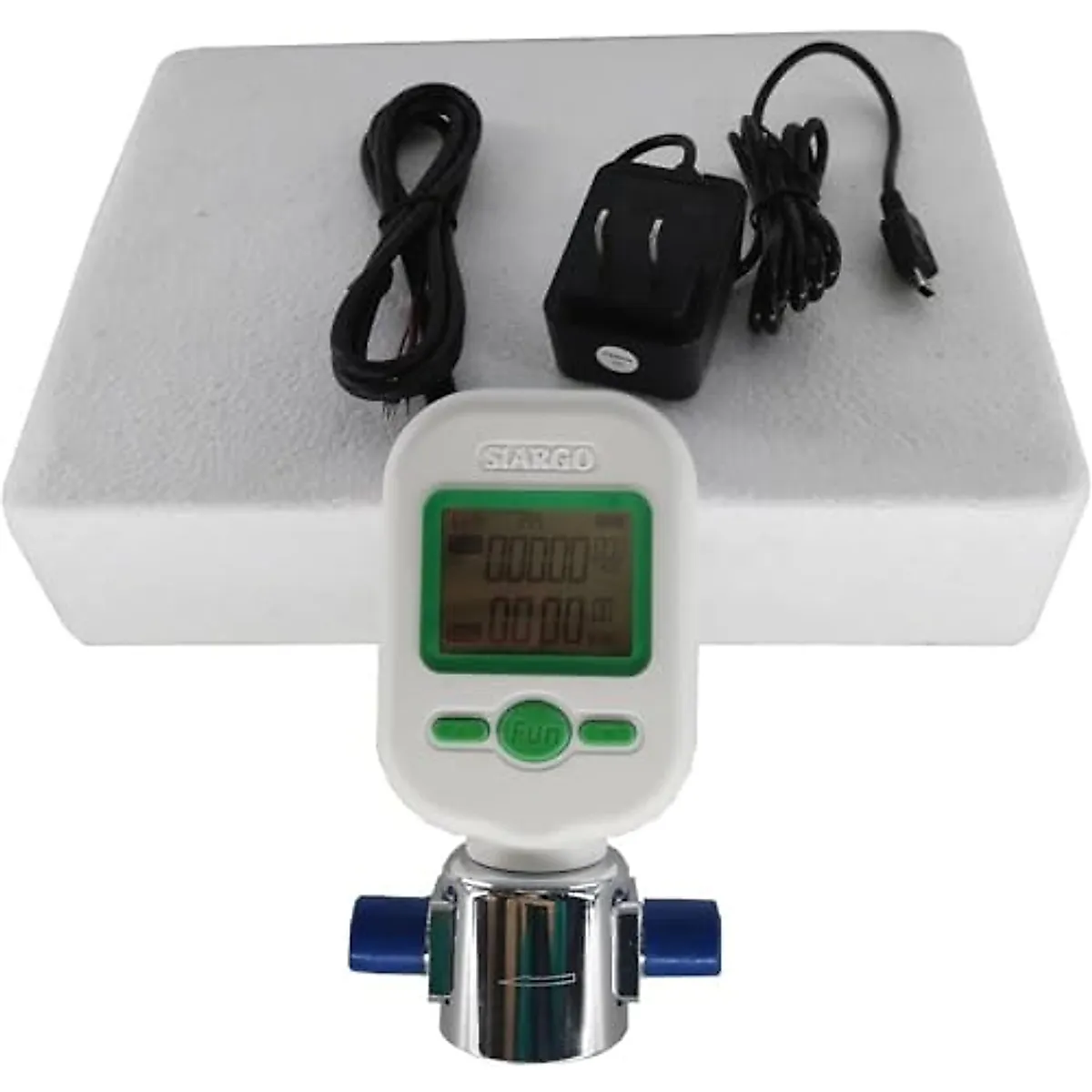 BHYIQI Gas Mass Flow Tester Digital Gas Flow Tester with Range 0 to 20L/Min Accracy ±2.5+0.5FS% LCD Display