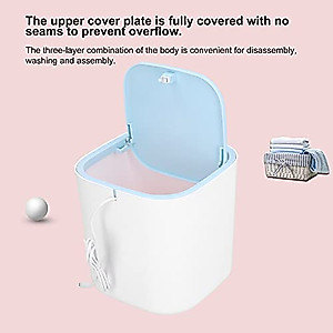 Small Washing Machine, Portable Mini Washing Machine, Three Layer, Washing Capacity 3.8lbs, USB Cable, Low Noise, for Dorms, Apartments, Camping