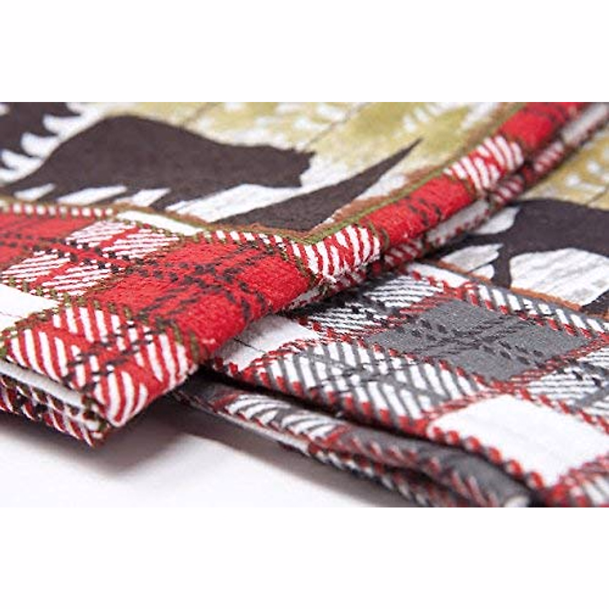 Kay Dee Kitchen Terry Towels 2pc Set Cabin Moose Bear Mountain Life Value Set