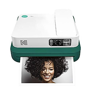 KODAK Smile Classic Digital Instant Camera for 3.5 x 4.25 Zink Photo Paper - Bluetooth, 16MP Pictures (Green)