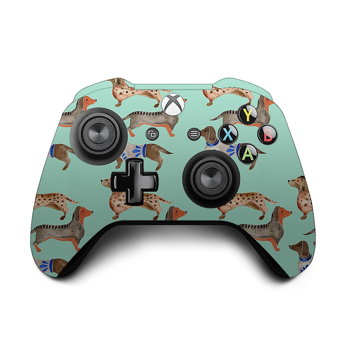 Head Case Designs Officially Licensed Cat Coquillette Dachshunds Art Mix Vinyl Sticker Gaming Skin Case Cover Compatible With Xbox One S Console and Controller Bundle