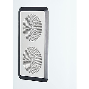 Signature Hardware 456082 Leda 53-1/4" x 32" Lighted Frameless 3 Door Medicine Cabinet with LED Light and Wireless Speaker - Aluminum