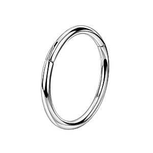 FANSING Titanium Nose Rings 18g Nose Hoop 8mm Piercing Hoop for Cartilage Helix Septum Jewelry 18 Gauge