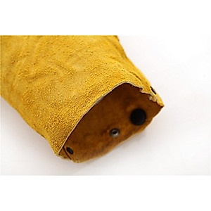 Joyutoy 24" Welders Sleeve Leather, Brown with Shoulder Extension,Heat Resistant (Sleeves 3)