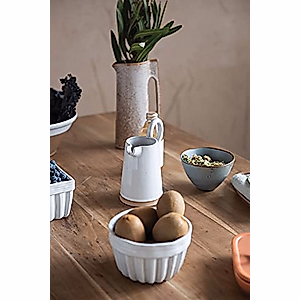 Creative Co-Op Stoneware Pitcher w Reactive Glaze, Sienna Color