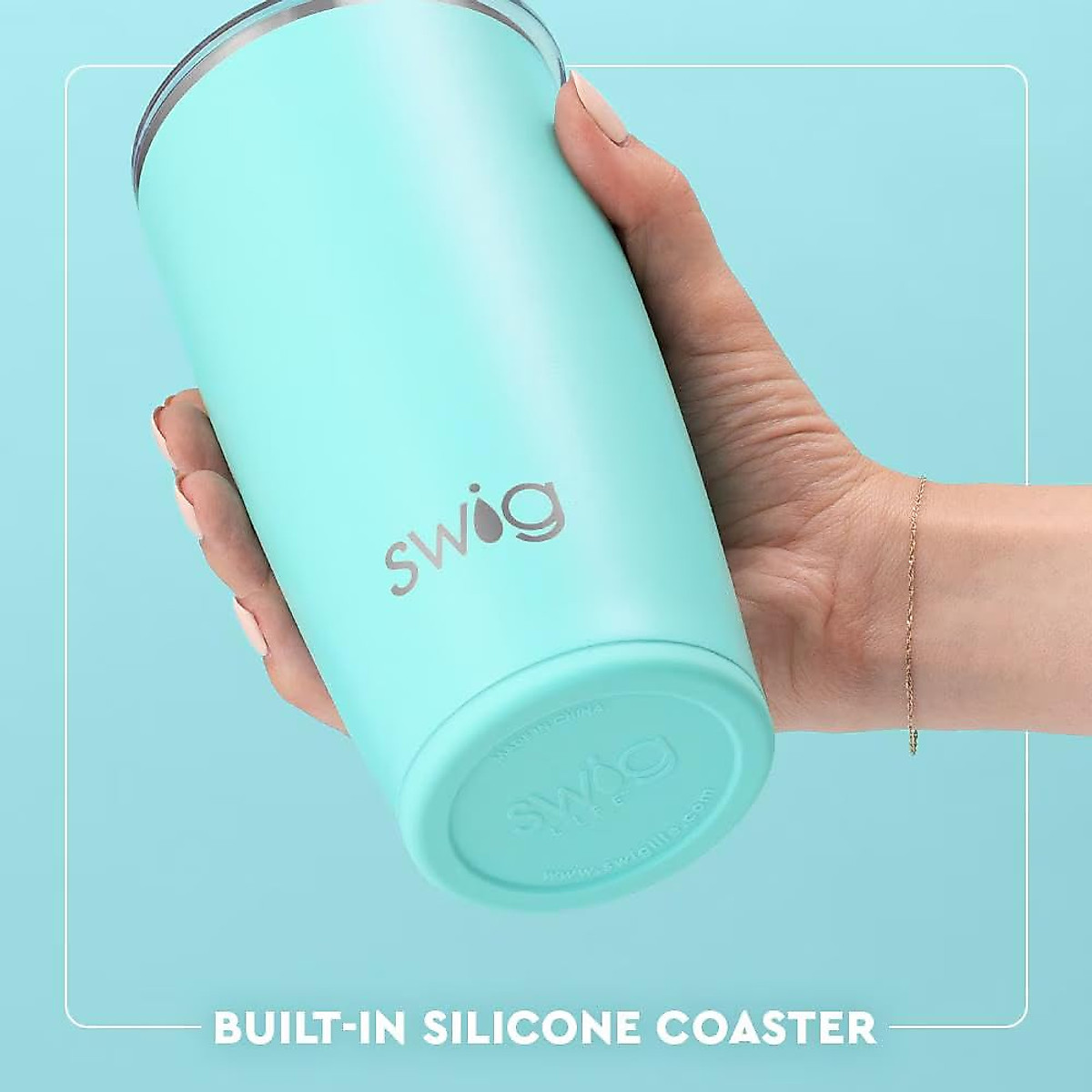 Swig Life 22oz Triple Insulated Highball Tumbler with Lid, Dishwasher Safe, Double Wall, and Vacuum Sealed Travel Coffee Mug Tumbler in Bourbon Barrel