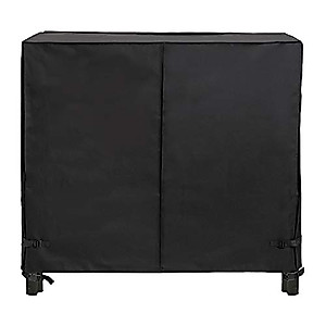 Modern Leisure Monterey 4 ft Outdoor Log Rack Cover, 48 L x 24 W x 42 H inch, Black