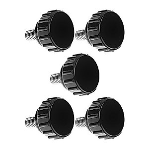 BCP 304 Stainless Steel Threaded Thumbscrew Screw On Knob for Machinery Latche (5pcs, M5 x 10mm)