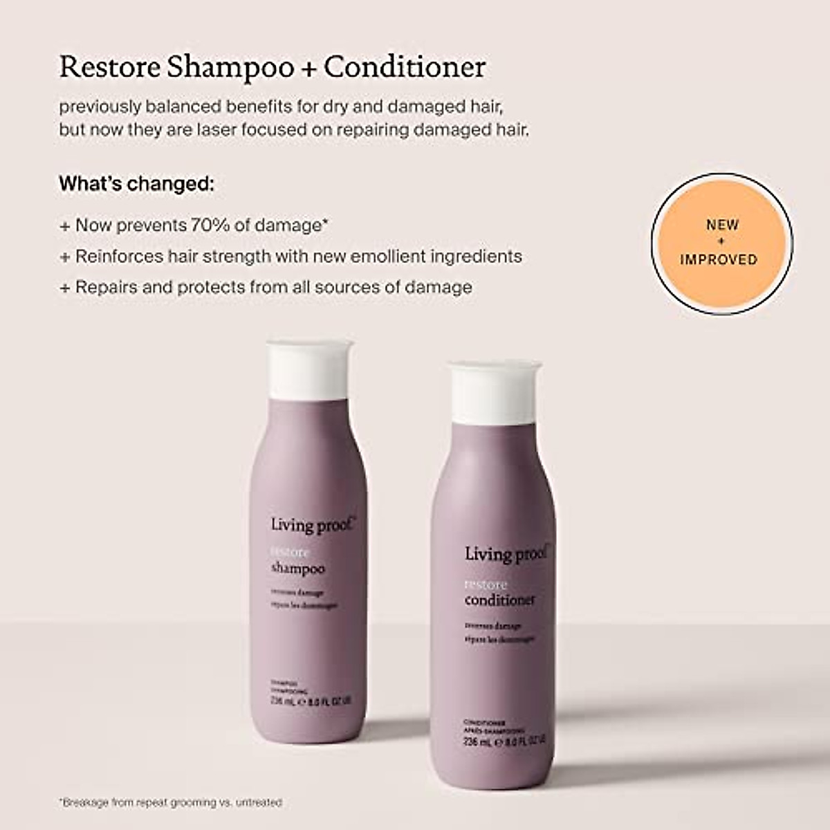 Living Proof Restore Shampoo + Conditioner Bundle