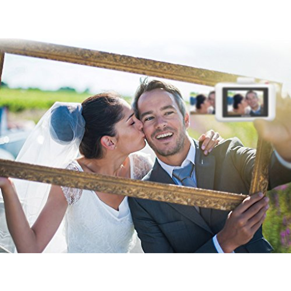 Zink Polaroid Snap Touch Portable Instant Print Digital Camera with LCD Touchscreen Display (Purple)