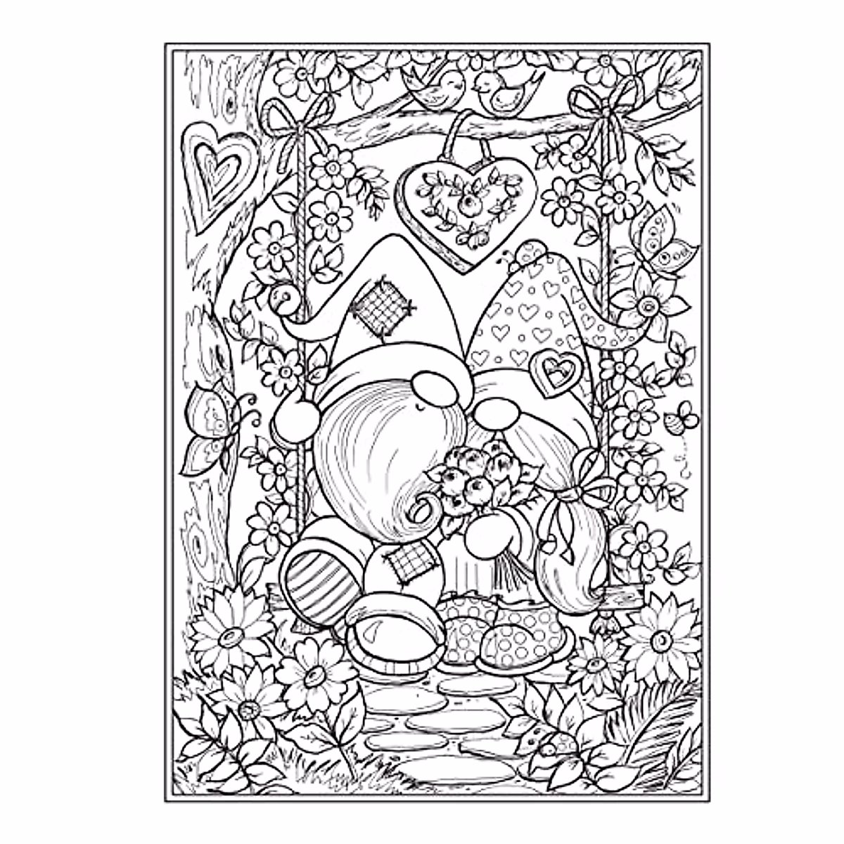 Creative Haven Gnome Sweet Gnome Coloring Book (Adult Coloring Books: Fantasy)