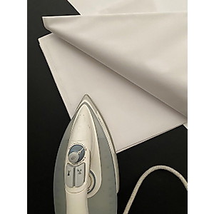 MAROBEE Woven Cotton Iron On Fusible Interfacing for Sewing Projects - 44 Inch x 2 Yards - Soft Feel (SF) Medium Weight Interfacing for Plackets Yokes Blouses & Embroidery