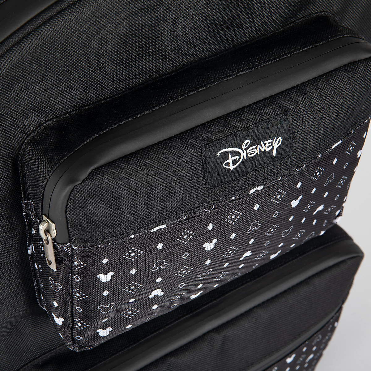 ONIVA - a Picnic Time brand - Disney Classic Mickey Mouse Park Tripper Day Bag - Cooler Backpack - Soft Cooler Backpack - Insulated Lunch Bag, (Black with White Pattern)