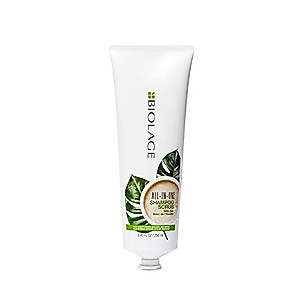 Biolage All-In-One Multi-Benefit Shampoo Scrub | Cleanses, Detoxifies & Gently Exfoliates Scalp | For All Hair Types | Vegan | 8.45 Fl. Oz.