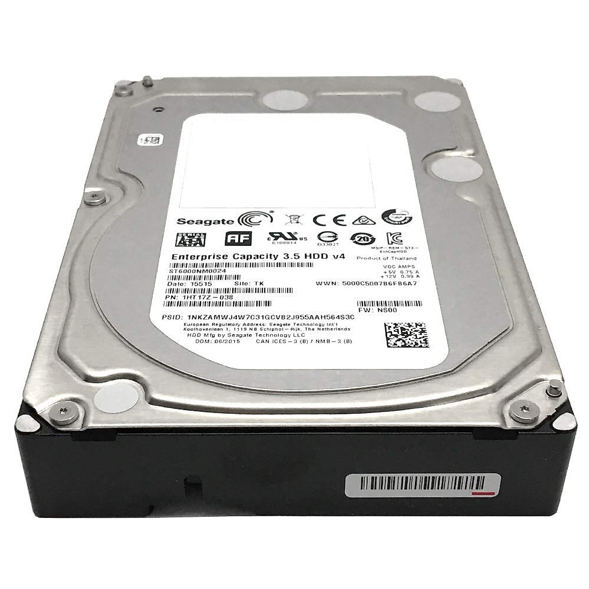 Seagate ST6000NM0024 6TB 7.2K SATA 3.5" HDD