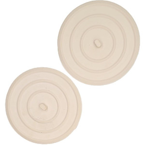 Handy Housewares Rubber Flat Suction Sink Stopper 2pc Set - Fits Most Standard Sink, Tub & Shower Drains (1 Set (2 Stoppers))
