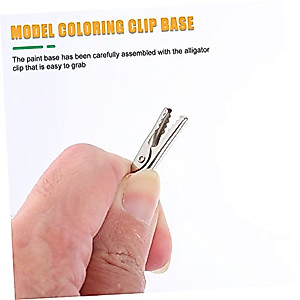 VILLFUL 1 Set Coloring Table Desk for Office Picture Frame Stand Tool Stand Model Coloring Clip Base Table Picture Holder Model Paint Stand Model Painting Stick Model Paint Base Paint Clip