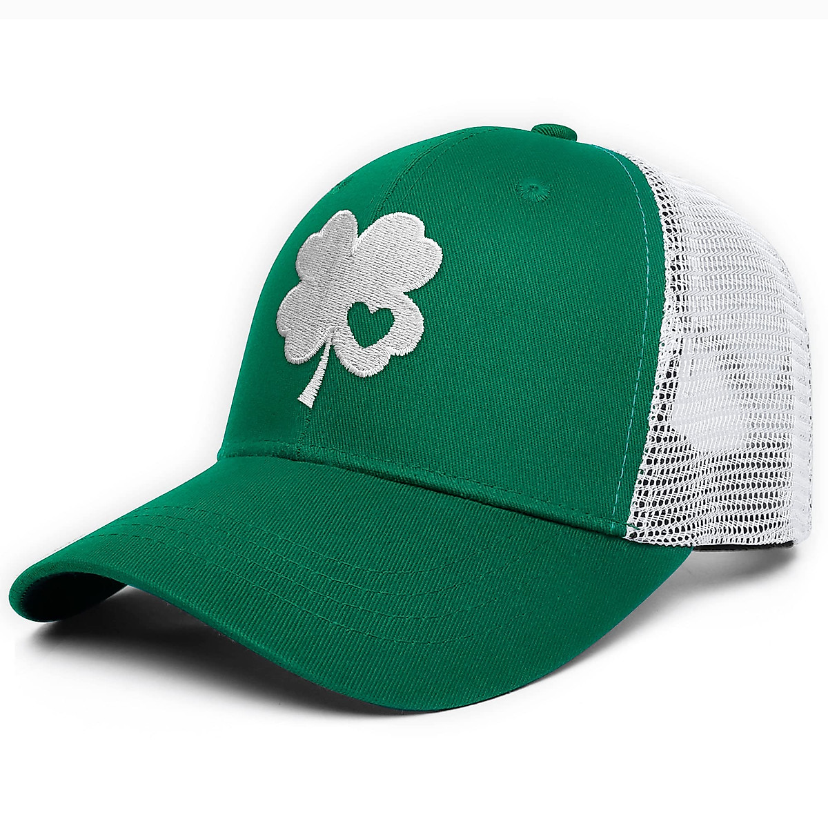 St. Patrick's Day Clover Baseball Cap Adjustable Trucker Hat Fashion Dad Hat Sports Hat St. Patrick’s Day Gift
