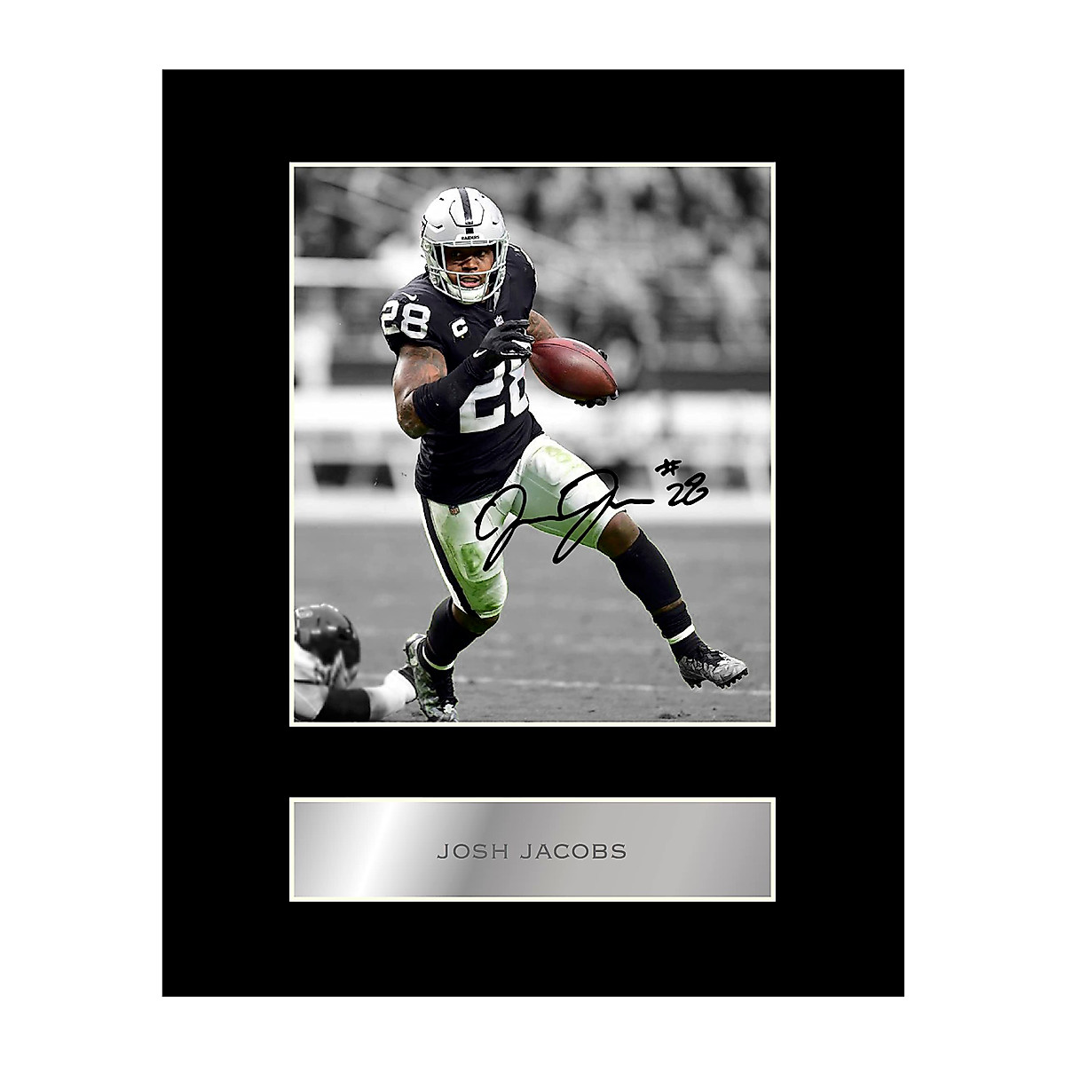Josh Jacobs Pre Printed Signature Signed Mounted Photo Display #11 Printed Autograph Picture