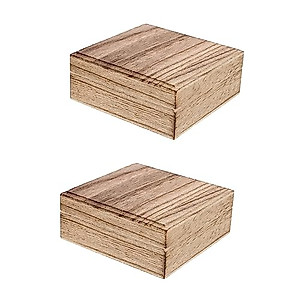 BESTOYARD Wooden Tea Bag Holder 2 Pcs Vintage Packing Box Jewelry Organizer for Necklaces Vintage Jewelry Wood Storage Boxes Bracelet Holder Country Jewelry Vintage Jewelry Case Gift Box