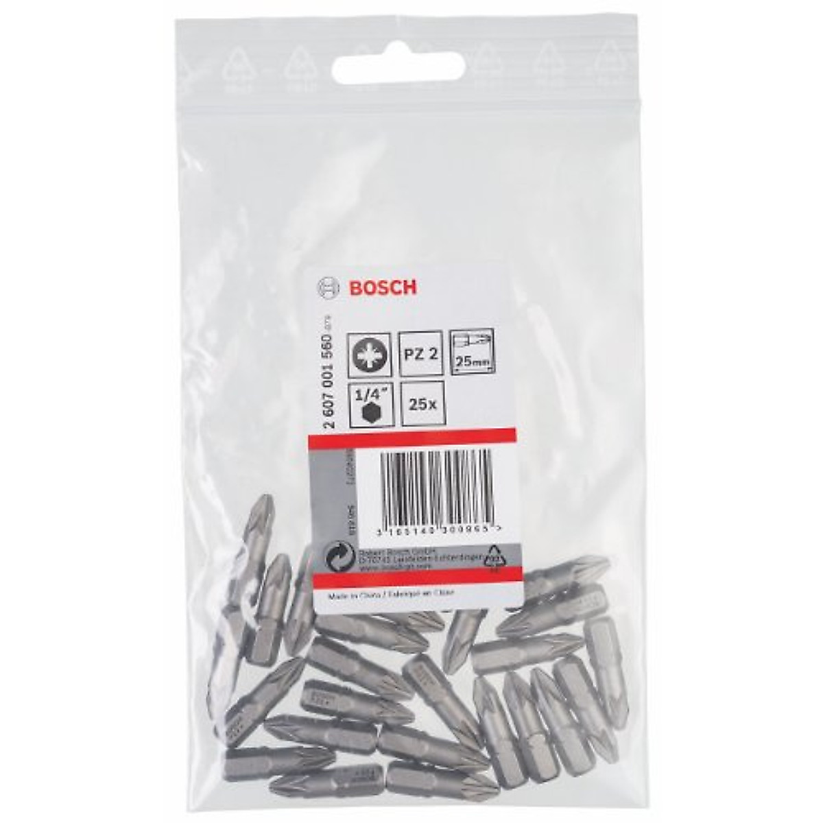 Bosch Accessories 2 607 000 560 Extra hard bit PZ 2 25 mm