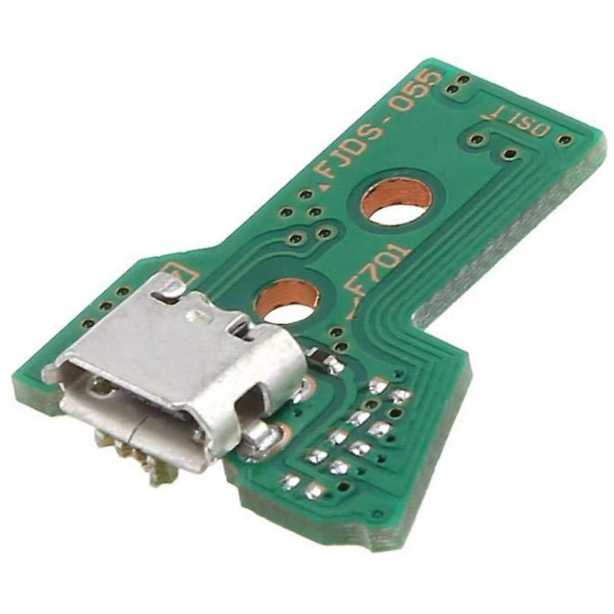 MMOBIEL Charging USB Port Replacement compatible with PlayStation PS4 Controller Dualshock 4 Model: JDS-050 / JDS-055 12 Pin Flex Cable Incl. (+) Screwdriver