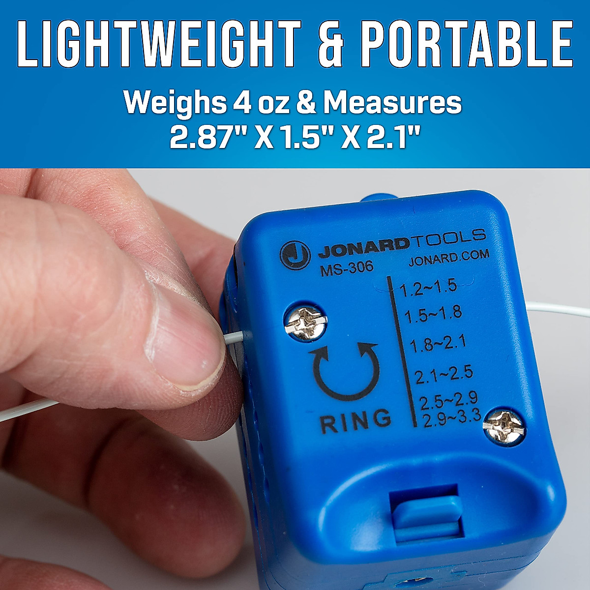 Jonard Tools MS-306 Fiber Optic Cable Mid Span Slit & Ring Tool (1.2 mm - 3.3 mm)