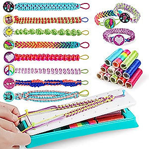 BEMITON Friendship Bracelets Maker Making Kit, Arts and Crafts for Kids Ages 8-12, Best Birthday Gifts for Teen Girls, Travel Activity Set for Ages 6,7,8,9,10,11,12 Year Old Girls