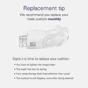 ResMed AirFit N30i Nasal Replacement Cushion - Small/Wide - ResMed CPAP Supplies - Silicone - Replace Every Month