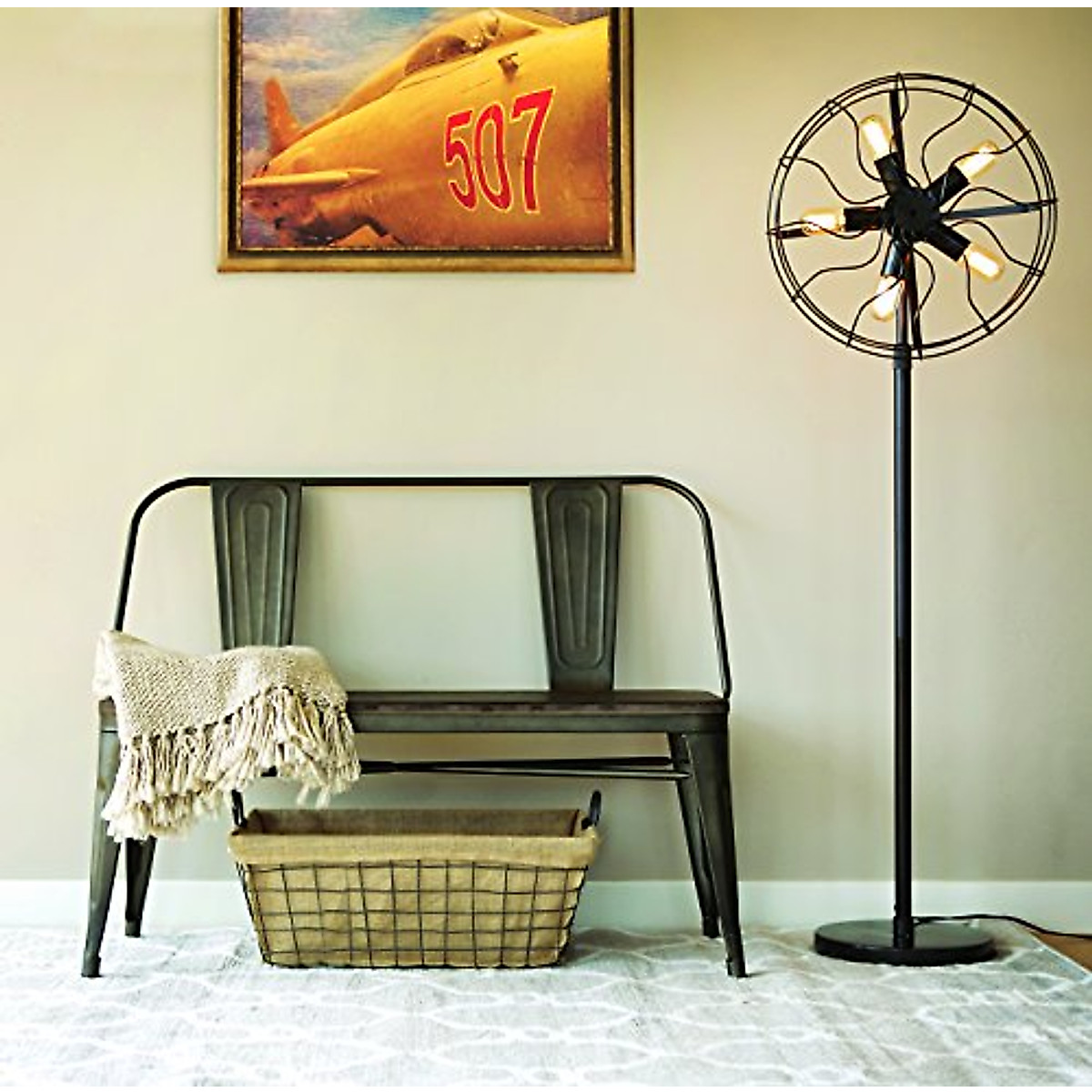 WOYBR Steel, Bamboo Oregon Dining Bench, 18.50" L x 41.50" W x 32.75" H, Antique/Espresso