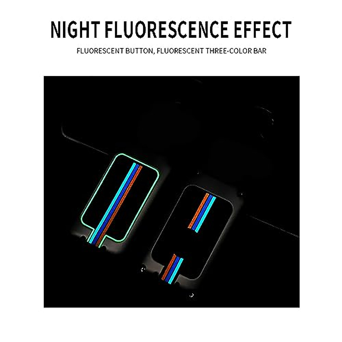 SANRILY Luminous Smart Key Fob Cover Case Fit for Volvo XC40 XC60 XC90 S90 S60 V60 V90 Keyless with Keychain Black