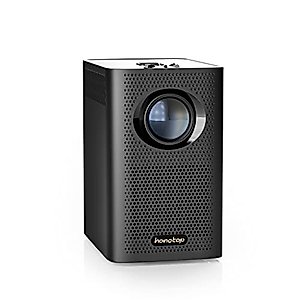 Smart Projector , Mini Projector Native 1080P,150 ANSI Lumen 9500L Portable Projector, Projector with WIFI and Bluetooth Remote Control,Support 4K Compatible with TV Stick,Laptop,iOS & Android (Black)
