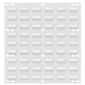 Akro-Mils 30618 Louvered Steel Wall Mount Panel Garage Organizer for Hanging AkroBin Storage Bins, 18-Inch W x 19-Inch H, White, 4 Pack