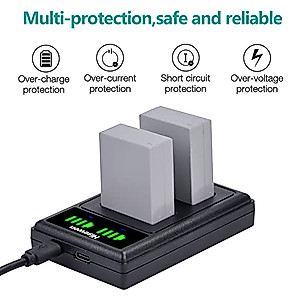 NB-10L NB10L Battery and Dual Charger, Hisewen 2 X 1500mAh Replacement Battery for Canon PowerShot G1 X, G3 X, G15, G16, SX40 HS, SX50 HS, SX60 HS Digital Camera