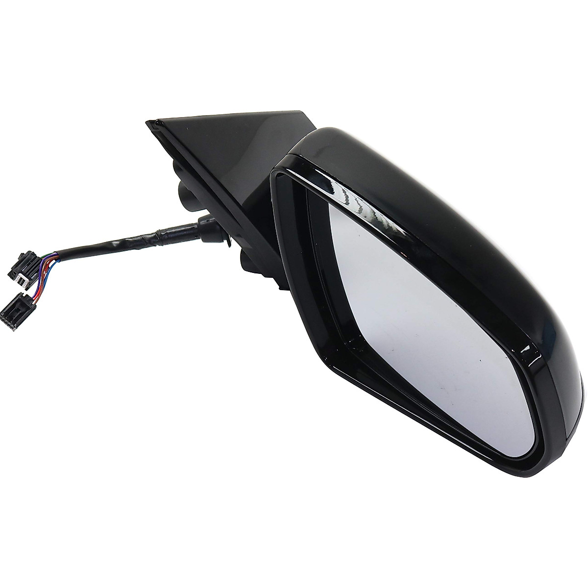 Kool Vue Driver & Passenger Side Power Heated Mirrors for Cadillac SRX 2010-2012 Power Fold With Memory Paintable For Models Without Etched Warning