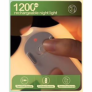 ATSUI Cute Panda Night Light, LED Squishy Novelty Animal Night Lamp, Food Grade Silicone 3 Level Dimmable Nursery Nightlight for Desk Decor, Funny Gifts Stuff for Boys Girls Baby, White Elephant Gifts