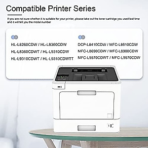 MITOCOLOR Compatible TN433 TN-433 Toner Cartridge High Yield Replacement for Brother TN-433BK TN-433C TN-433M TN-433Y MFC-L8900CDW HL-L8260CDW Printer (4Pack,1Black/1Cyan/1Magenta/1Yellow)